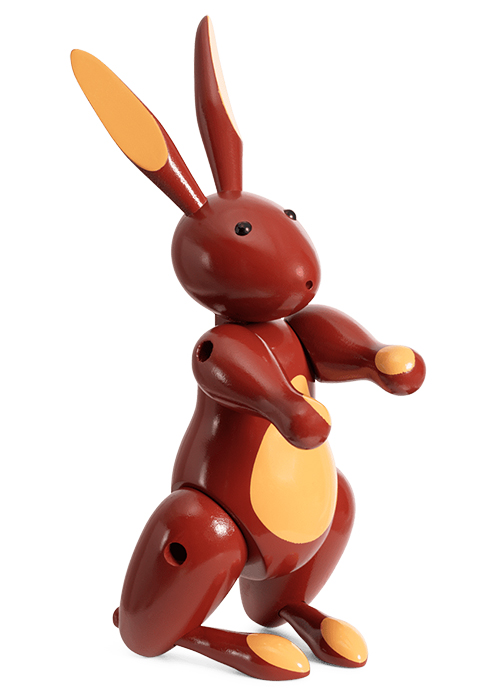 Kay Bojesen: Wooden Rabbit Red by Rosendahl: NOVA68.com