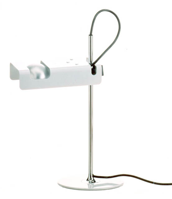 SPIDER Table Lamp White by Joe Colombo for Oluce: NOVA68.com