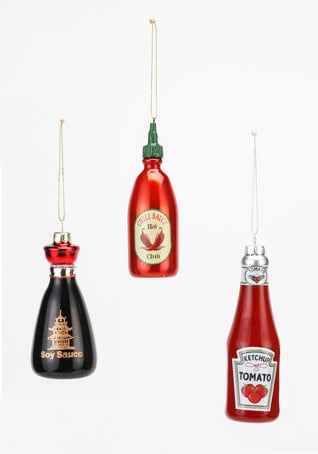 Condiment Ornaments - Set of 3: NOVA68.com