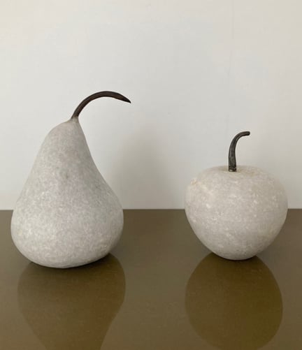 Modern Marble Fruit Collection Apple and Pear: NOVA68.com