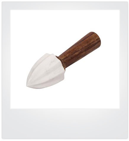 PESTO wood and white marble handheld juice squeezer: NOVA68.com