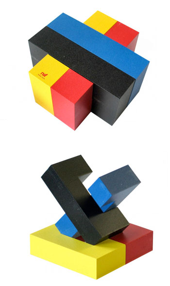 Naef Quadrigo Multi Color Wooden Art Blocks: NOVA68.com