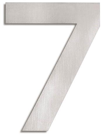 House Number Signs: Modern House Numbers - 7: NOVA68.com
