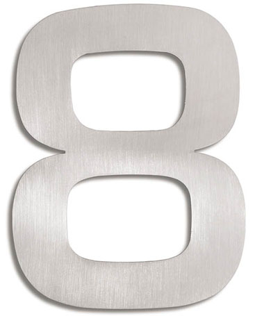 House Number Signs: Modern House Numbers - 8: NOVA68.com