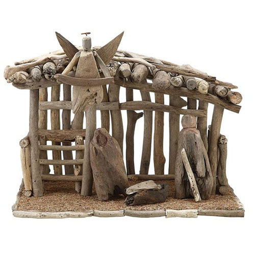 Modern Wood Nativity Manger: NOVA68.com