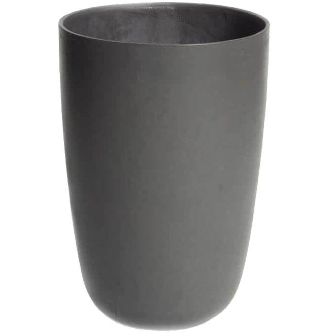 Geisha Tall Contemporary Round Outdoor Planter Pot in Concrete: NOVA68.com