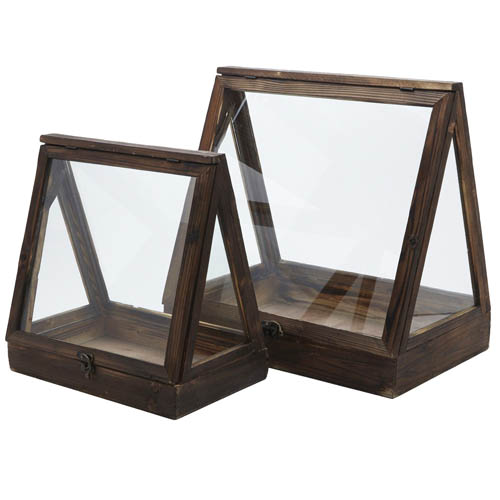 Wood Display Case With Glass Doors - Glass Designs
